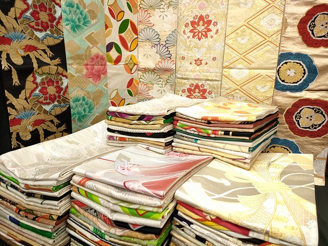 平和屋本店■袋帯 西陣 まとめて100点 鳳凰 向かい鴛鴦 更紗 花柄 七宝 宝相華 金銀糸 など 着用可能多数 未使用品あり 全て正絹 se3786