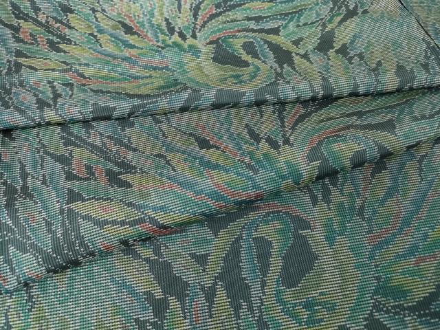 平和屋着物●本場大島紬　孔雀文　正絹　逸品　未使用　DAAY9209az