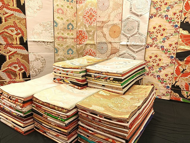 平和屋着物■袋帯 西陣 まとめて100点 鳳凰 鶴 鳥 向かい蝶 風景 更紗 花柄 宝相華 南蛮船 佐賀錦 金銀糸 未使用品あり 全て正絹 mmm002