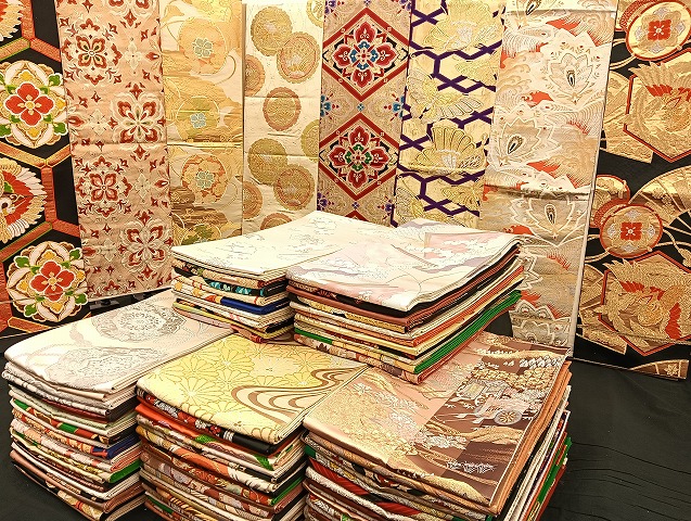 平和屋着物■袋帯 西陣 まとめて100点 鳳凰 向かい鶴 蝶 更紗 花柄 宝相華 楽器 金銀糸 など 着用可能多数 未使用品あり 全て正絹 mmm004