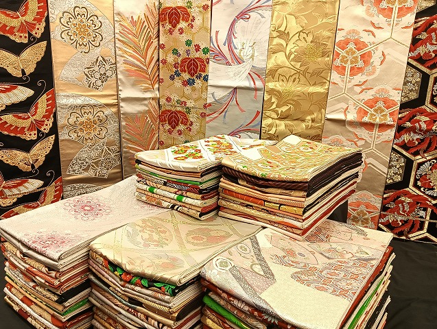 平和屋着物■袋帯 西陣 まとめて100点 鳳凰 鶴 鴛鴦 孔雀 向かい蝶 松竹梅 更紗 花柄 宝相華 正倉院 佐賀錦 未使用品あり 全て正絹 mmm007