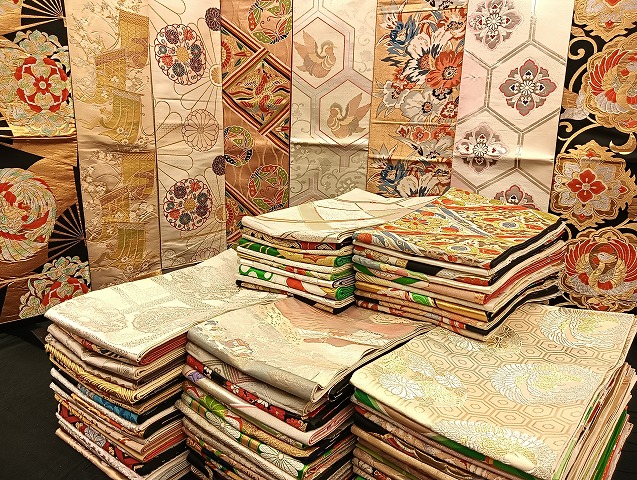 平和屋着物■袋帯 西陣 まとめて100点 鳳凰 鴛鴦 人物 向かい蝶 風景 花柄 宝相華 正倉院 服部織物 金銀糸 未使用品あり 全て正絹 mmm017