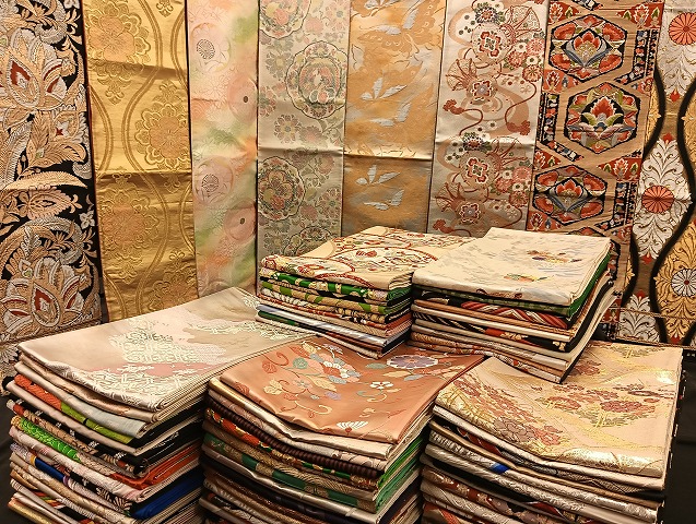 平和屋着物■袋帯 西陣 まとめて100点 鳳凰 向かい鶴 鴛鴦 蝶 更紗 正倉院 楽器 佐賀錦 金銀糸 など 未使用品あり 全て正絹 mmm020