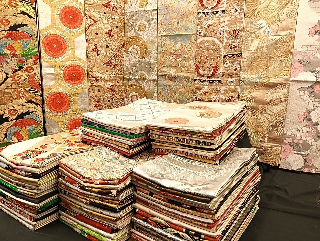 平和屋着物■袋帯 西陣 まとめて100点 鳳凰 鶴 孔雀 蝶 更紗 風景 花柄 金銀糸 証紙付き など 着用可能多数 未使用品あり 全て正絹 mmm018