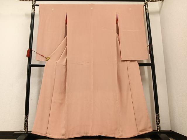 平和屋着物●アンティーク　大正ロマン　小振袖　二尺袖　色無地　赤香色　正絹　逸品　AABD3970ph