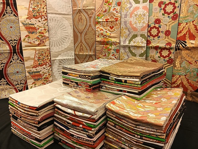 平和屋着物■袋帯 西陣 まとめて100点 向かい鳳凰 鶴 兎 蝶 風景 更紗 花柄 正倉院 佐賀錦 金銀糸 など 未使用品あり 全て正絹 mmm027