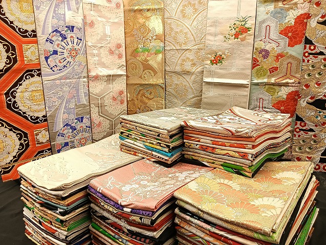 平和屋着物■袋帯 西陣 まとめて100点 鳳凰 鶴 鴛鴦 孔雀 更紗 花柄 宝相華 正倉院 金銀糸 など 着用可能多数 未使用品有 全て正絹 mmm026