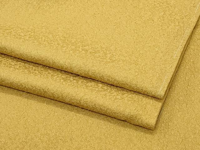 平和屋着物●上質な色無地　紋意匠　黄橡色　正絹　逸品　CAAZ8381vf