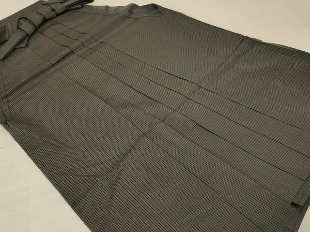 平和屋着物＊夏物　男性　行灯袴　縞　正絹　逸品　AABD4508jd