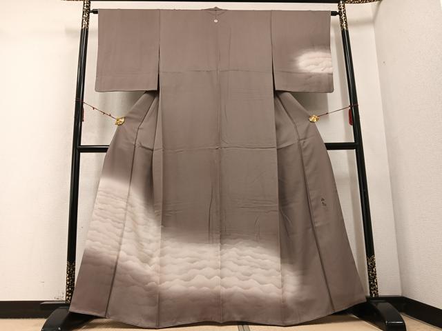 平和屋着物●近代日本画の巨匠　横山大観　じゅらく謹製　訪問着　霞文　暈し染め　正絹　逸品　AABD4728ph