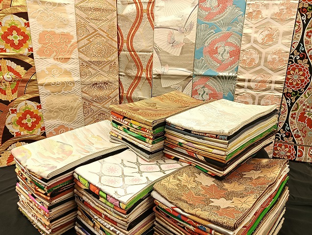 平和屋着物■袋帯 西陣 まとめて100点 向かい鳳凰 向かい鶴 蝶 花柄 正倉院 佐賀錦 金銀糸 など 着用可能多数 未使用品有 全て正絹 mmm043