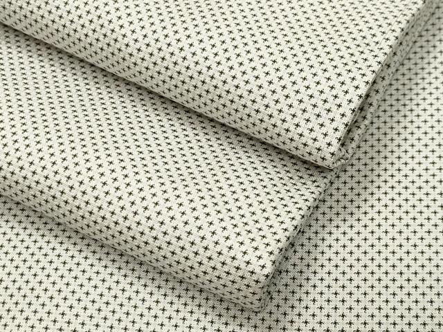 平和屋着物●上質な紬　十字絣　正絹　逸品　未使用　CABA1317gh