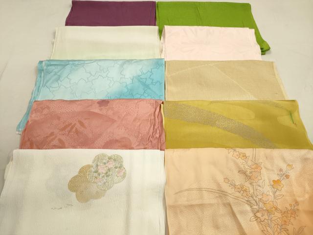 平和屋着物★和装小物　帯揚げ10枚セット　正絹　逸品　DAAZ1584xg