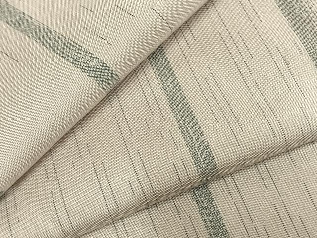 平和屋着物▽本場大島紬　単衣　縞　正絹　逸品　AABD0418fy