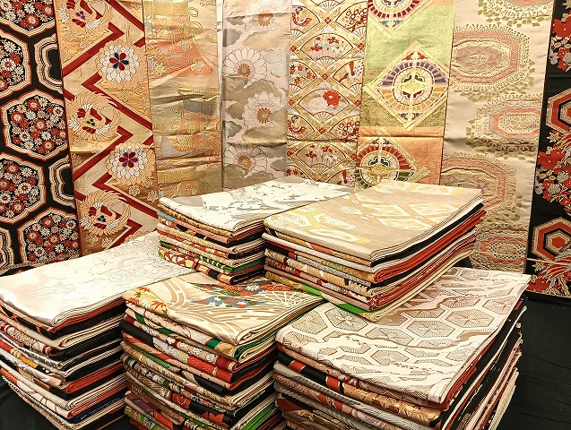 平和屋着物■袋帯 西陣 まとめて100点 鳳凰 向かい鶴 孔雀 向かい蝶 花柄 楽器 金銀糸 など 着用可能多数 未使用品あり 全て正絹 mmm068