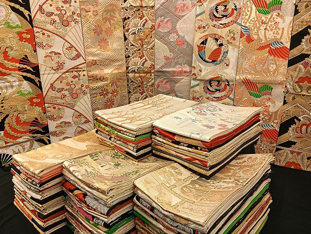 平和屋着物■袋帯 西陣 まとめて100点 向かい鳳凰 鶴 鴛鴦 人物 蝶 風景 更紗 花柄 宝相華 正倉院 金銀糸 未使用品あり 全て正絹 mmm073