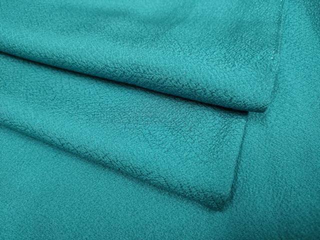 平和屋着物●上質な紬　濃い納戸色　正絹　逸品　DAAZ5073du