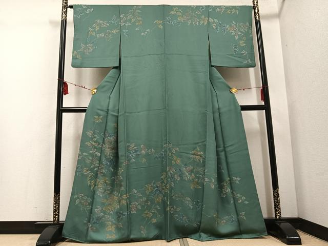 平和屋着物●訪問着　草木文　正絹　逸品　AABD7048ph