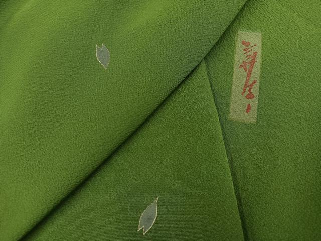 平和屋着物●世界的人形師　辻村寿三郎　ジュサブロー　小紋　桜花弁　正絹　逸品　AABD7042ph