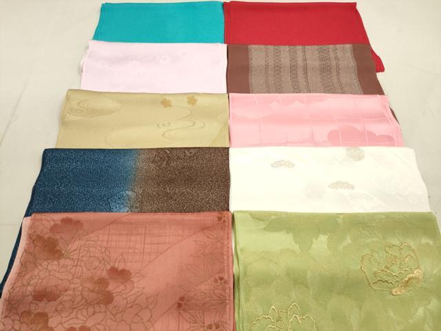 平和屋着物★和装小物　帯揚げ10枚セット　正絹　逸品　DAAZ1666xg