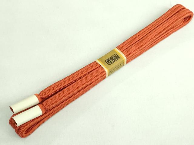 平和屋本店●極上　有職組紐道明　帯締め　冠組　深支子　宮内庁御用　国立博物館御用　東京芸術大学御用　逸品　未使用　DZAA11520kh6