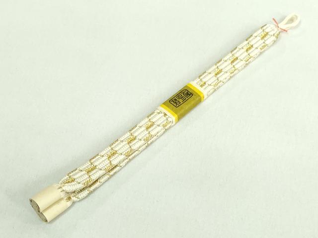 平和屋本店■極上　有職組紐道明　帯締め　亀甲組　羽織紐　宮内庁御用　国立博物館御用　東京芸術大学御用　逸品　未使用　DZAA11529kh6