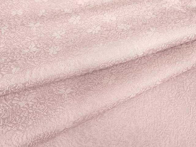 平和屋着物●上質な色無地　小花地紋　撫子色　正絹　逸品　DAAY9528az