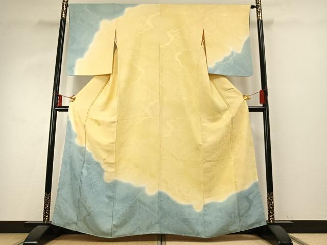 平和屋着物●訪問着　大雪輪　暈し染め　正絹　逸品　AABD8511fy