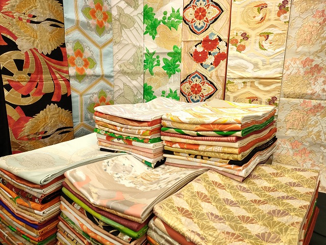 平和屋本店■袋帯 西陣 まとめて100点 鳳凰 向かい鶴 鴛鴦 蝶 花柄 宝相華 正倉院 楽器 佐賀錦 金銀糸 など 未使用品あり 全て正絹 se3797