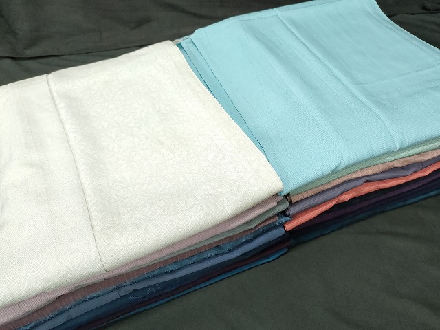 平和屋本店■夏物 色無地 絽 紗 まとめて20点 花柄 杢目 紋紗 着用可能多数 全て正絹 se3807