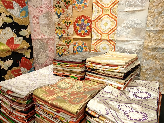 平和屋本店■袋帯 西陣 まとめて100点 鳳凰 向かい鶴 蝶 花柄 七宝 宝相華 正倉院 野々村織物 佐賀錦 金銀糸 未使用品あり 全て正絹 se3812