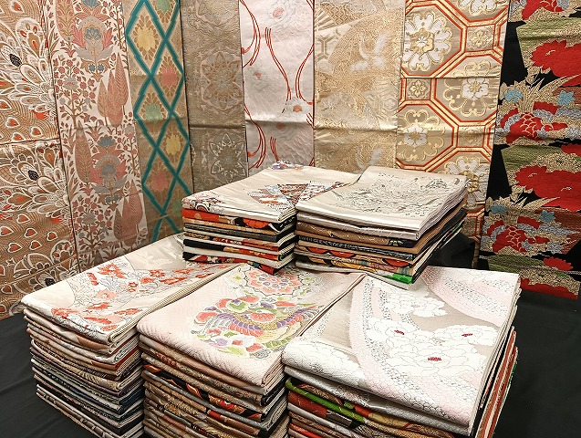 平和屋着物■袋帯 西陣 まとめて100点 鳳凰 鶴 鴛鴦 尾長鳥 孔雀羽 人物 向い蝶 更紗 正倉院 宝相華 金銀糸 未使用品あり 全て正絹 mmm966