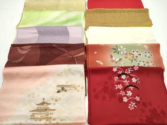 平和屋着物★和装小物　帯揚げ10枚セット　正絹　逸品　CABA9304ju