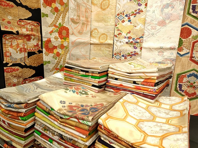 平和屋本店■袋帯 西陣 まとめて100点 鳳凰 鶴 花兎 向かい蝶 花柄 宝相華 楽器 佐賀錦 金銀糸 など 未使用品あり 全て正絹 se3828