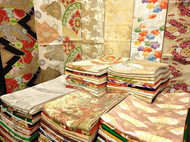 平和屋本店■袋帯 西陣 まとめて100点 鳳凰 鶴 蝶 風景 花柄 宝相華 楽器 佐賀錦 金銀糸 など 着用可能多数 未使用品あり 全て正絹 se3827