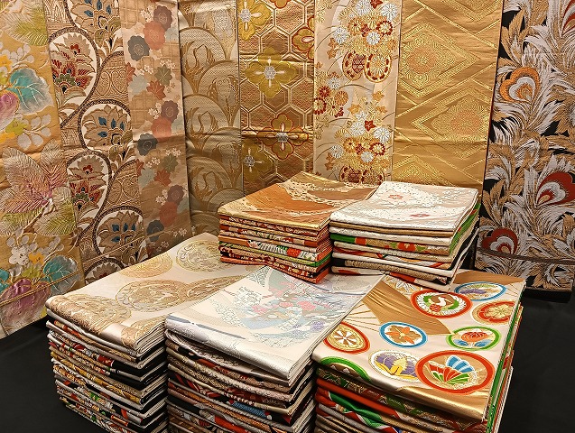 平和屋着物■袋帯 西陣 まとめて100点 鶴 尾長鳥 孔雀羽 蝶 風景 更紗 正倉院 佐賀錦 金銀糸 着用可能多数 未使用品あり 全て正絹 mmm980