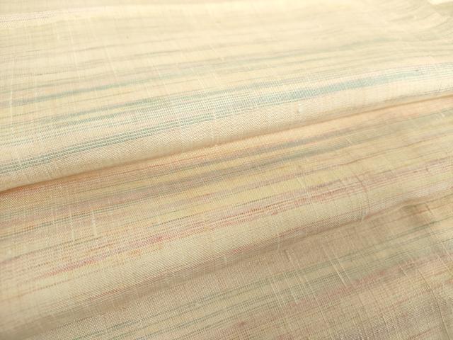 平和屋着物●紅花紬　米沢　霞文　正絹　逸品　未使用　DABA1446ps