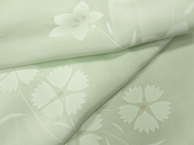 平和屋着物●長襦袢　無双仕立て　草花文　蛍暈し　正絹　逸品　CABA8360ut