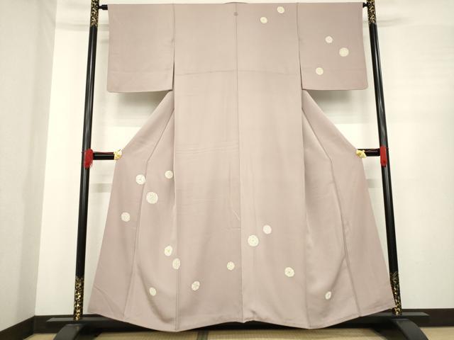 平和屋着物●訪問着　友禅　丸文　金彩　正絹　逸品　AABE4171ck