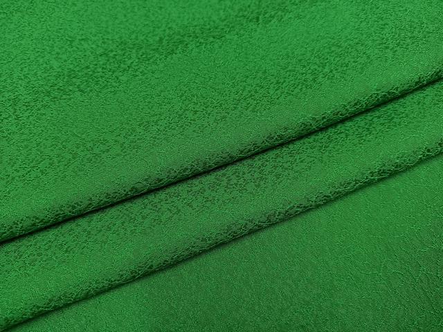 平和屋着物●上質な色無地　緑青色　正絹　逸品　AABE3943ph