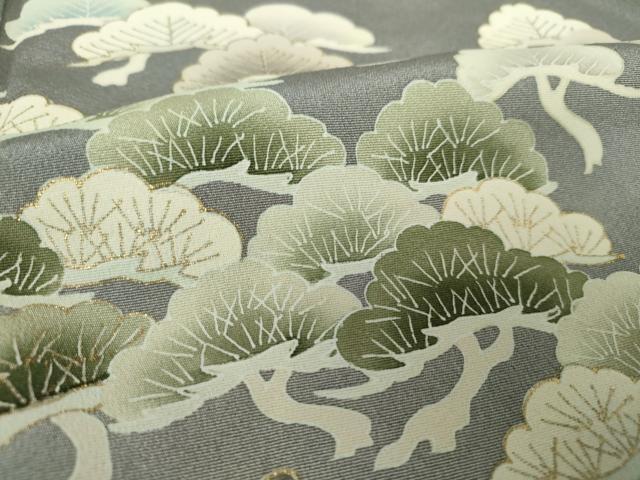 平和屋着物○訪問着 水辺風景 暈し染め 金彩 反端付き 正絹 逸品 未