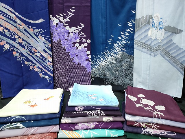 平和屋本店■夏物 訪問着 絽 紗 洗える着物 まとめて20点 鶴 人物 歌舞伎 蝶 花柄 手描き 金銀彩 着用可能多数 se3875