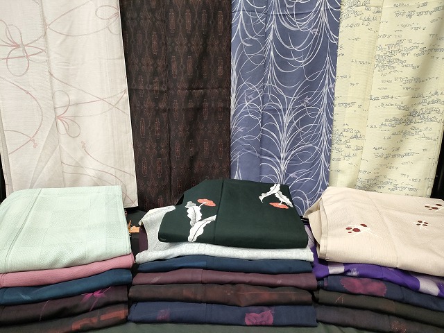 平和屋本店■夏物 小紋 絽 紗 まとめて20点 花柄 ろうけつ染め 着用可能多数 全て正絹 se3876