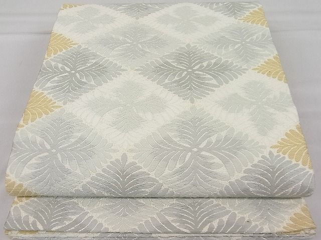 平和屋本店■極上　織匠十一代目　篠屋宗兵衛謹製　綴れ唐織　両面　六通柄袋帯　花菱文　金糸　逸品　未使用　CZAA0543s4