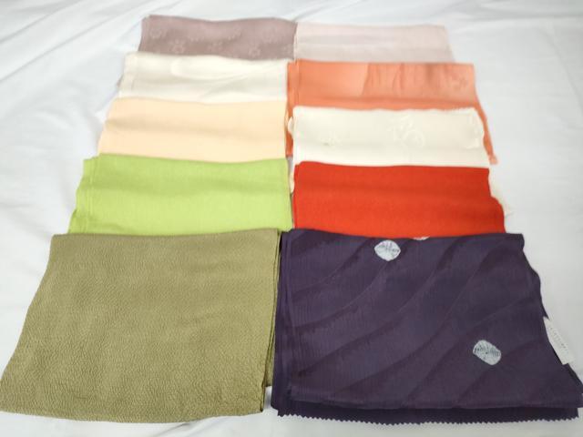 平和屋着物★和装小物　上質な帯揚げ　10枚セット　逸品　AAAN8330ps