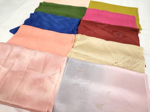 平和屋着物★和装小物　上質な帯揚げ　10枚セット　逸品　AAAO1348ps