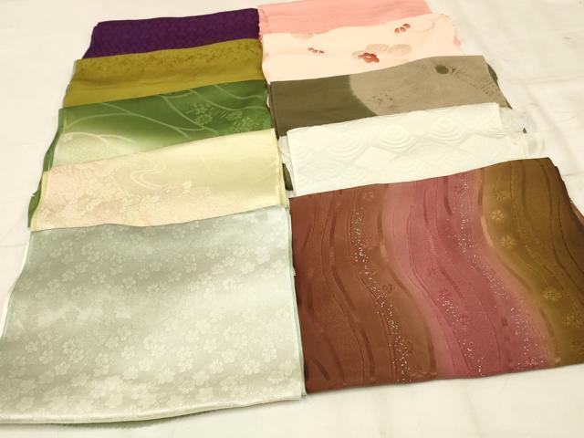 平和屋着物★和装小物　上質な帯揚げ　10枚セット　未使用品多数　逸品　AAAO1691ps