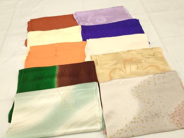 平和屋着物★和装小物　上質な帯揚げ　10枚セット　未使用品多数　逸品　AAAO1693ps