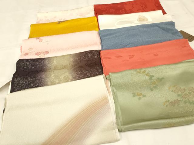 平和屋着物★和装小物　上質な帯揚げ　10枚セット　未使用品多数　逸品　AAAO1694ps