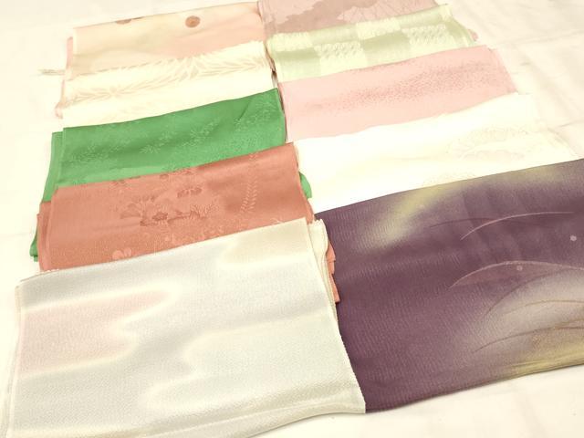 平和屋着物★和装小物　上質な帯揚げ　10枚セット　未使用品多数　逸品　AAAO1699ps